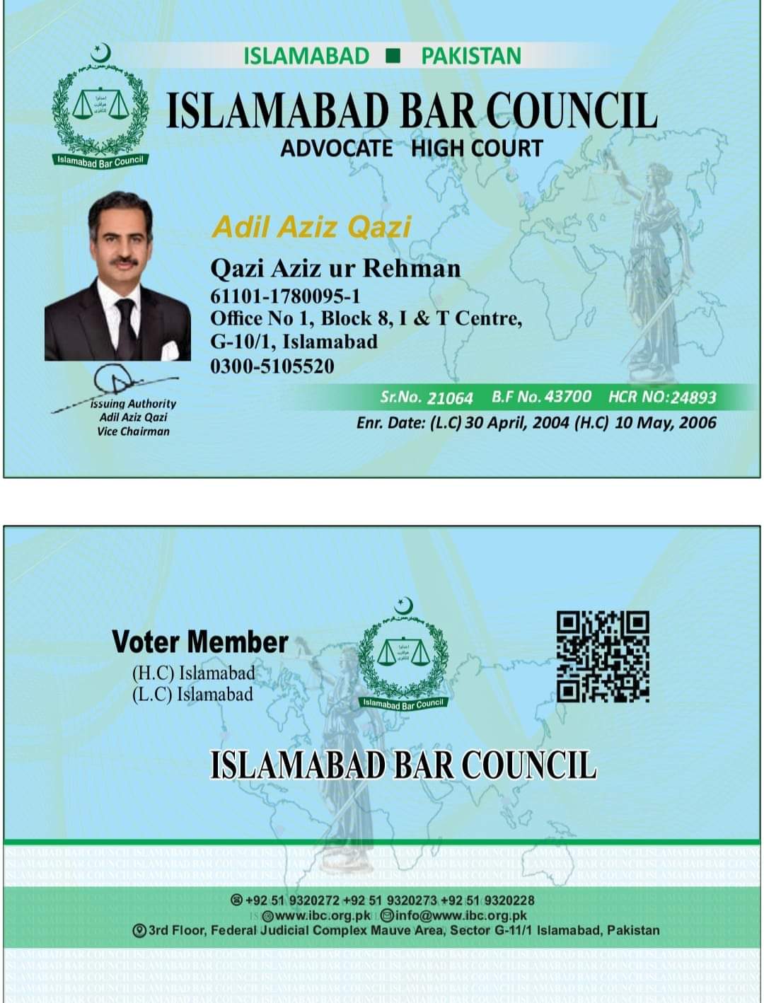 Launch of Our New License Card – Islamabad Bar Council (IBC)